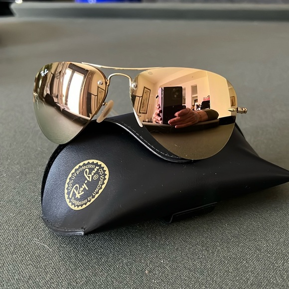 Accessories | Rayban Mirrored Aviators | Poshmark